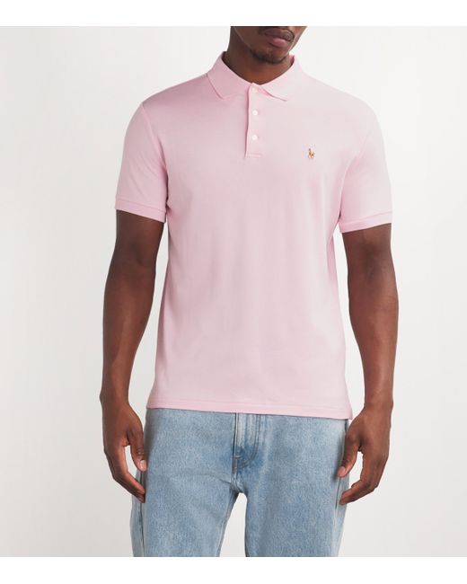 Polo Ralph Lauren Pima Cotton Polo Shirt in Pink for Men | Lyst