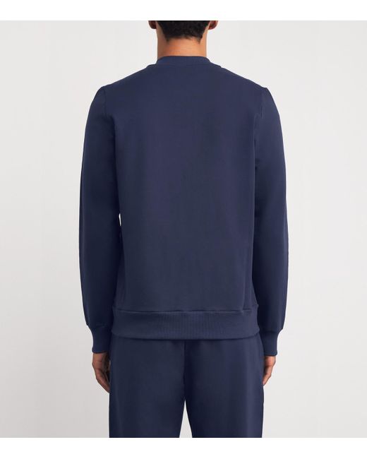 Hanro Cotton-Blend Natural Living Jacket in Blue for Men | Lyst UK