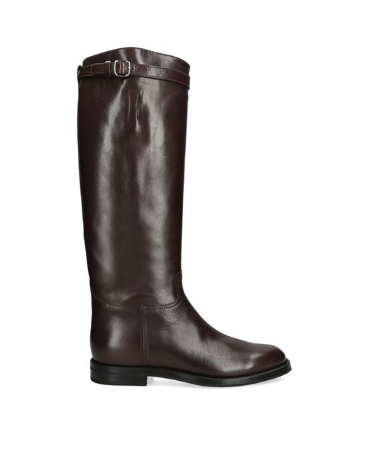 Church's Leather Michelle Knee-High Boots in Brown | Lyst