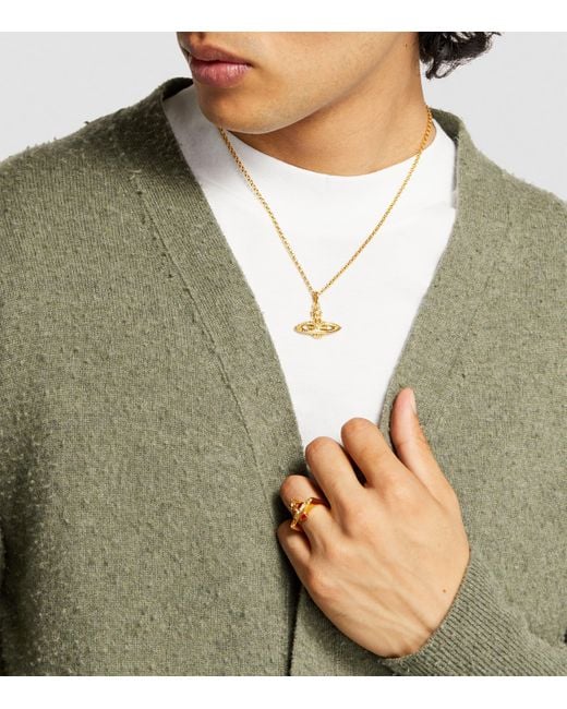 Vivienne Westwood Mini Bas Relief Pendant Necklace in Metallic for Men ...