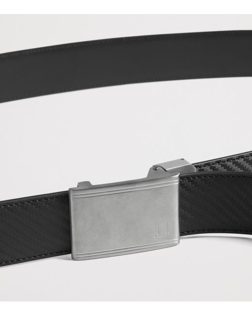 dunhill Leather Automatic Racing Buckle Chassis Belt in Black for Men ...