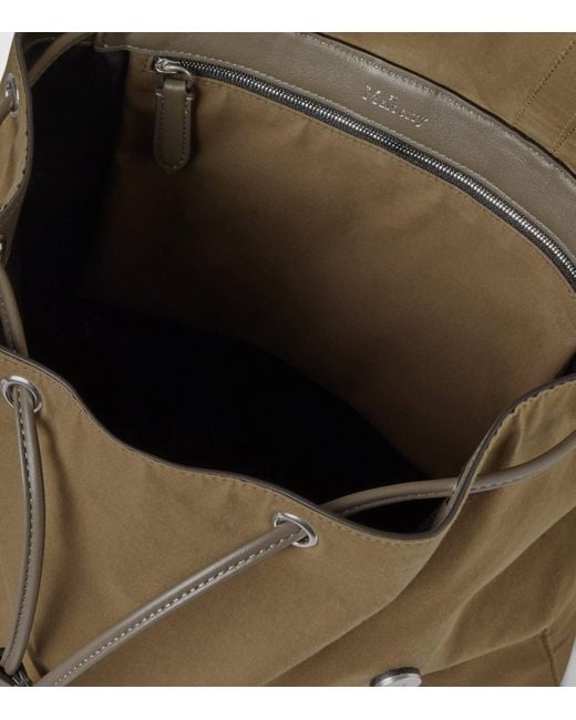 Mulberry Waxed Cotton Heritage Backpack in Brown for Men | Lyst