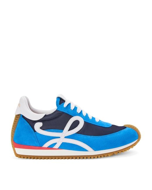 Loewe Calfskin Flow Runner Sneakers in Blue for Men | Lyst UK