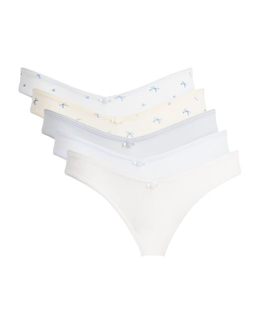Skims Fits Everybody Dipped Tanga in White | Lyst