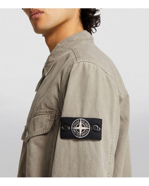 Stone Island Closed Loop Field Jacket in Gray for Men | Lyst