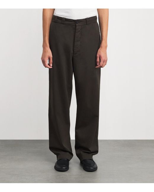 The Row Ottis Cotton-Cashmere Trousers in Black for Men | Lyst UK