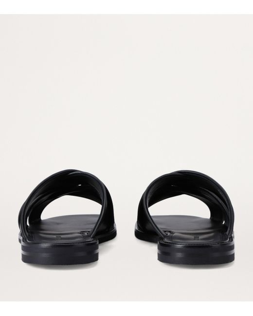 John Lobb Leather Samson Sandals in Black for Men | Lyst