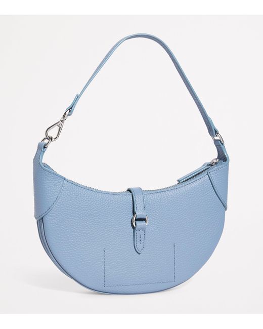 Polo Ralph Lauren Leather Polo Id Shoulder Bag in Blue | Lyst