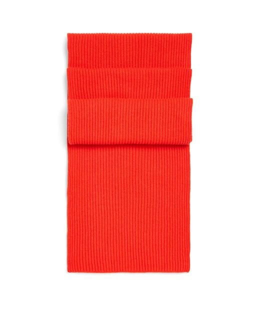 MAX&Co. Wool-Cashmere Scarf in Red | Lyst