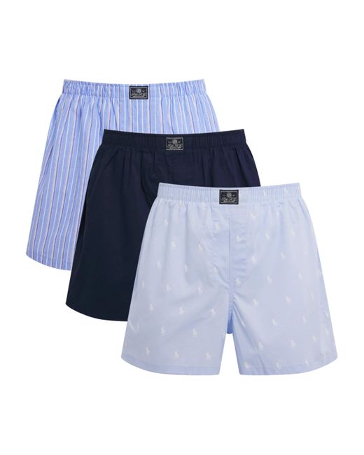 Polo Ralph Lauren Classic Cotton Boxer Shorts in Blue for Men | Lyst UK
