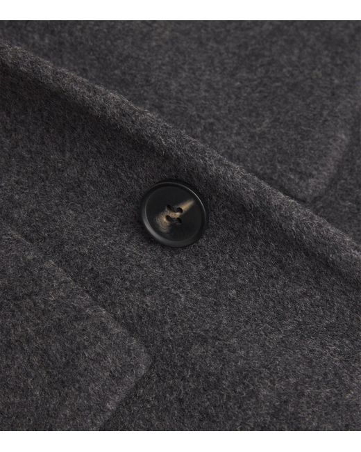Soft Goat Wool-Cashmere Signature Jacket in Black | Lyst UK