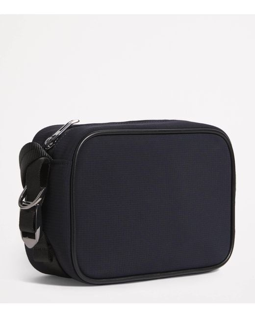 Emporio Armani Logo Tech Cross-Body Bag in Black for Men | Lyst