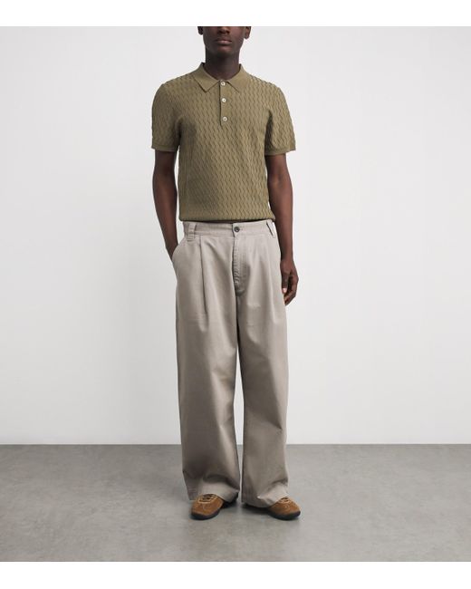 Che Studios Cotton Quinn Polo Shirt in Green for Men | Lyst UK