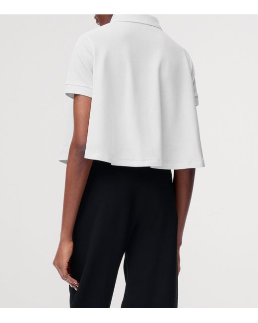Loewe Trapeze Polo Shirt in White | Lyst