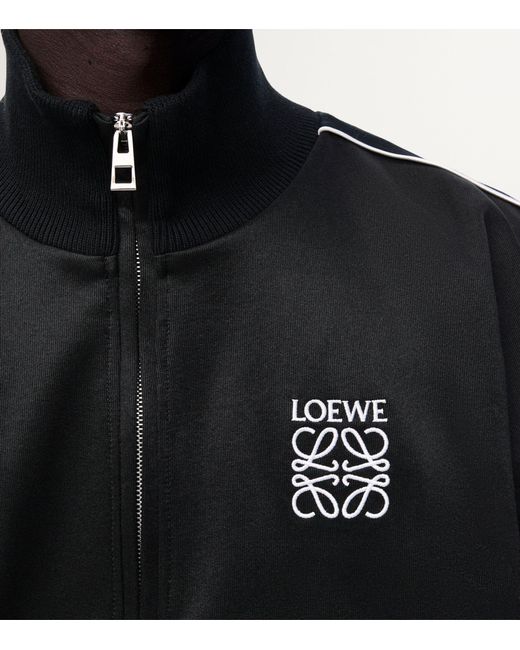 Loewe Monogram Track Jacket in Black for Men | Lyst