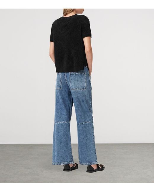 AllSaints Tay Carpenter Wide-Leg Jeans in Blue | Lyst UK