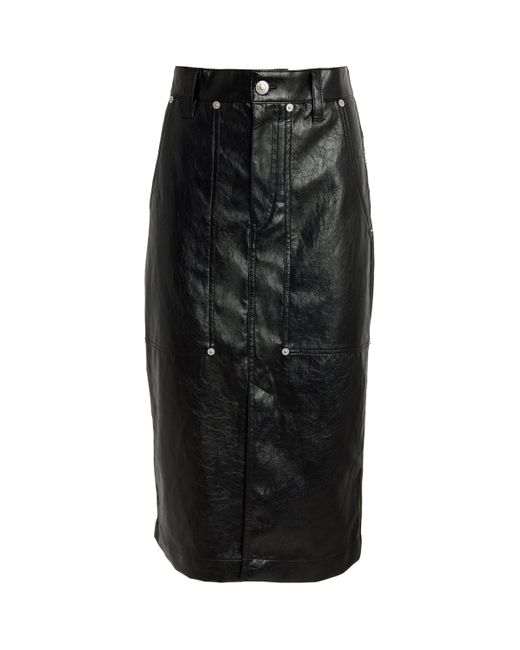 Isabel Marant Panelled Midi Skirt in Black | Lyst