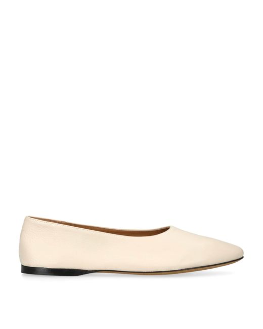 The Row Awar Flat Shoes in Natural | Lyst
