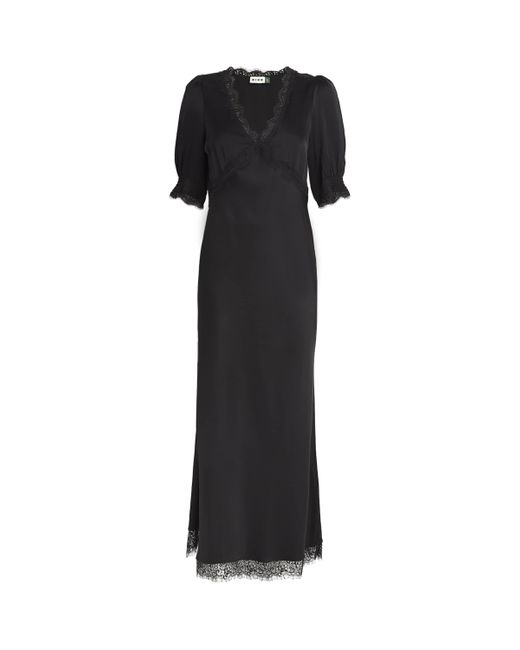 RIXO London Annina Maxi Dress in Black | Lyst