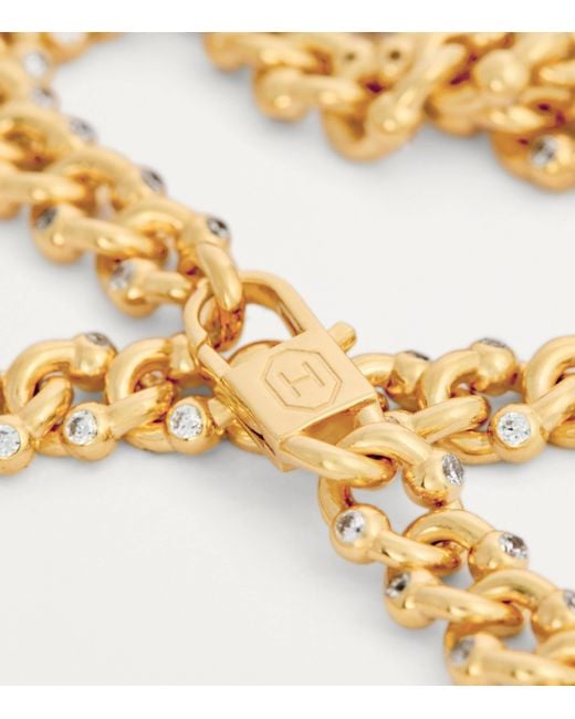 Hatton Labs Embellished Chunky Cuban Chain Necklace in Metallic for Men ...