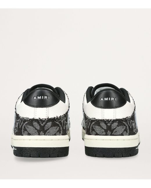 Amiri Leather Skel Low Skeleton Sneakers in White for Men | Lyst