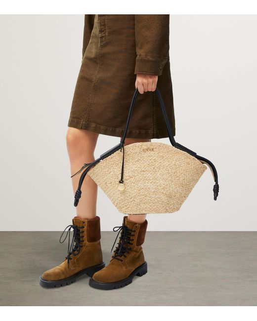 Loewe Small Woven Paseo Basket Bag in Natural | Lyst