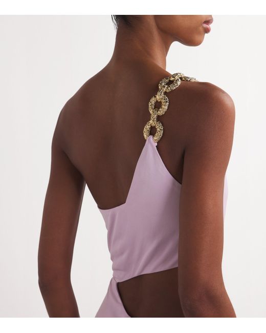 Cult Gaia Cut-Out-Detail Cobie Gown in Purple | Lyst