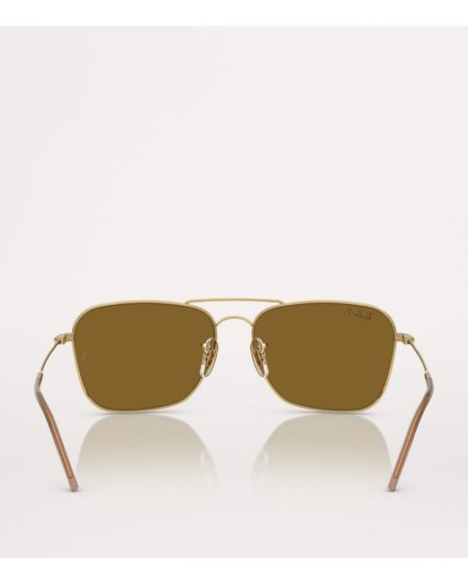 Ray-Ban Rbr0102S Caravan Reverse Sunglasses in Natural | Lyst UK