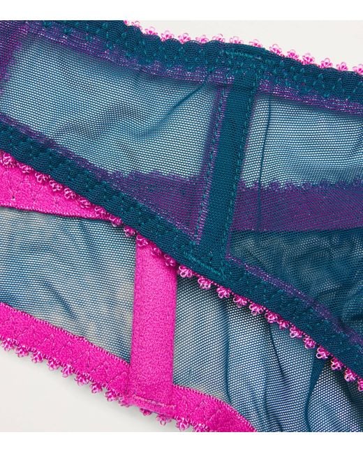 Dora Larsen Tulle Delilah Bralette in Blue | Lyst