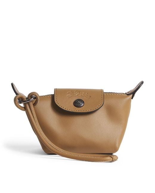 Longchamp Leather Le Pliage Xtra Coin Purse in Brown | Lyst UK