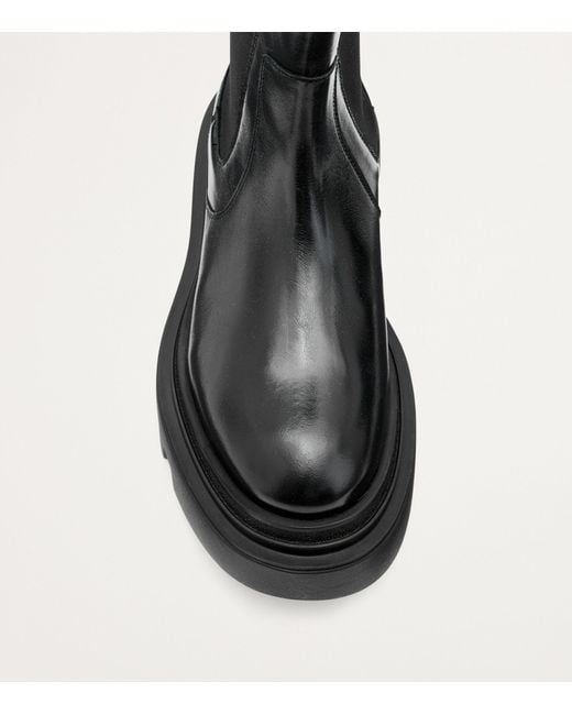 AllSaints Leather Alex Chelsea Boots in Black | Lyst