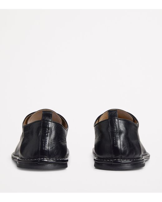 Ami Paris Leather One-Cut Lace-Up Shoes in Black for Men | Lyst