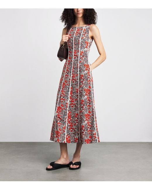 ME+EM Floral Maxi Dress in Red | Lyst UK