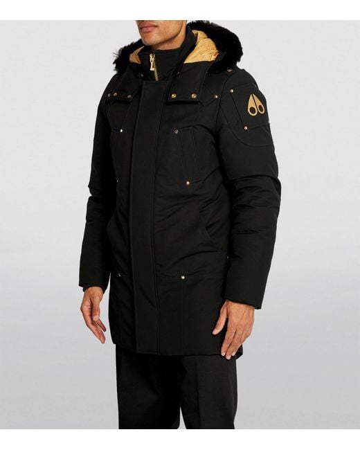 Moose Knuckles Gold Series Padded Parka in Black for Men | Lyst UK