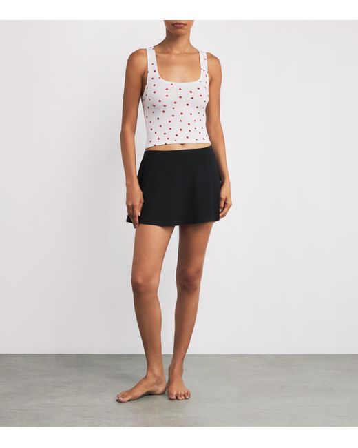 Skims Smooth Layers Mini Skort in Black | Lyst