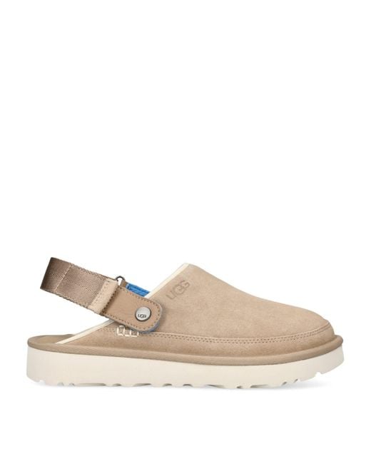 UGG Suede Goldencoast Clogs in Natural for Men | Lyst