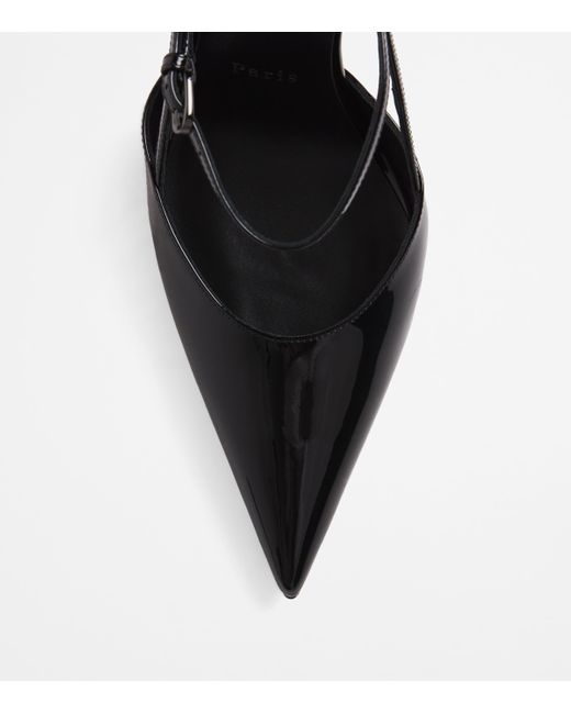 Christian Louboutin Miss Z Patent Leather Strap Pumps 100 in Black | Lyst