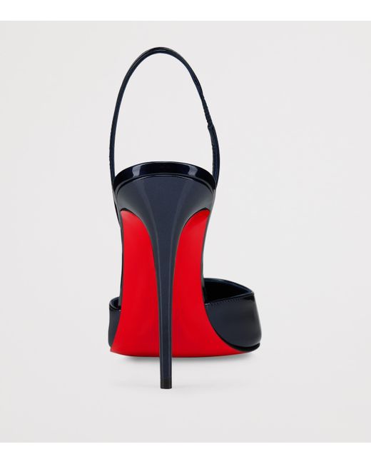 Christian Louboutin Kate Max Sling Patent Leather Pumps 100 in Blue ...