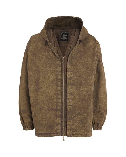 Y. Project Two-In-One Hooded Bomber Jacket in Brown for Men | Lyst