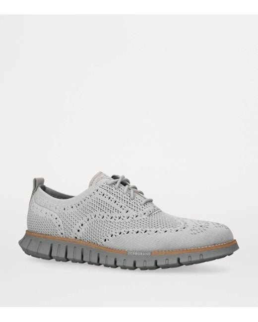 Cole Haan Stitchlite Zerøgrand Remastered Oxford Shoes in Gray | Lyst