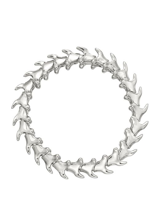 Shaun Leane Sterling Silver Serpent's Trace Wide Bracelet in Metallic ...