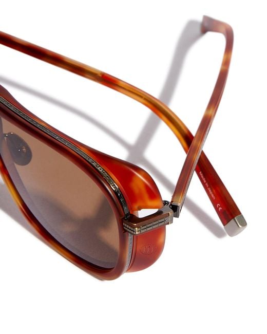 Matsuda Gradient Lens Aviator Sunglasses in Brown for Men | Lyst