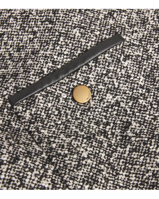 Max Mara Wool-Blend Tweed Jacket in Gray | Lyst