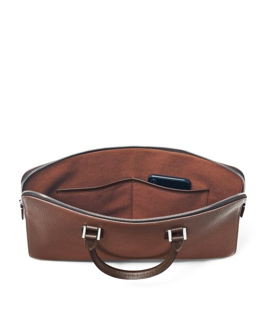 Aspinal of London Leather Connaught Briefcase in Brown for Men | Lyst