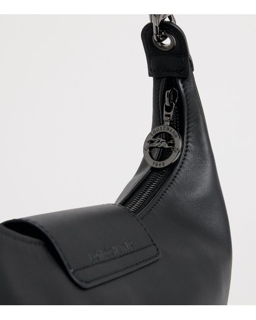 Longchamp Small Leather Le Pliage Xtra Shoulder Bag in Black | Lyst UK