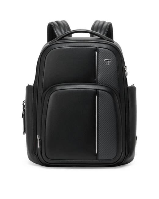 Tumi Leather Arrivé Barker Backpack in Black | Lyst UK