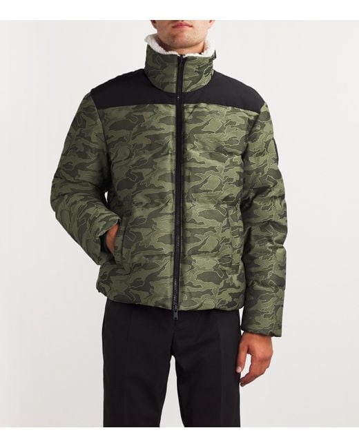 Moose Knuckles Kings Camouflage Print Puffer Jacket in Green for Men | Lyst