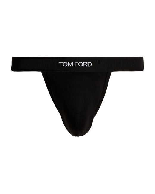 Tom Ford Logo Jock Strap in Black for Men | Lyst