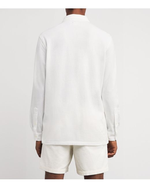 Polo Ralph Lauren X Wimbledon Cotton Logo Crest Polo Shirt in White for ...
