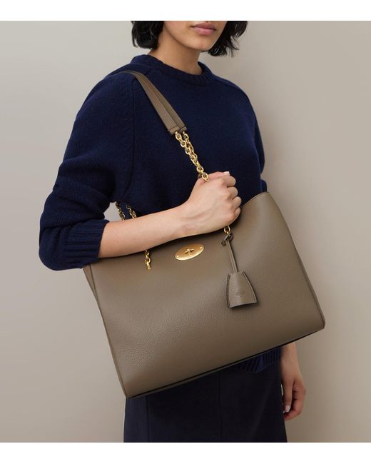 Mulberry Small Lily Chain Tote Bag in Green | Lyst